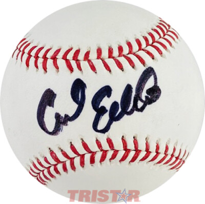 CARL EDWARDS SIGNED AUTOGRAPHED ML BASEBALL PSA - NASCAR #99 ROUSH ...