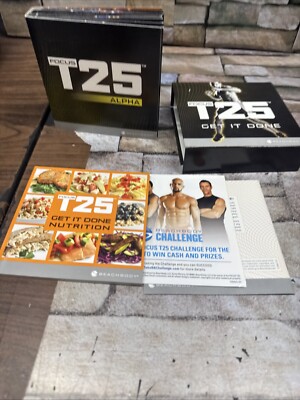Focus T25 Get It Done DVD Set Alpha + Beta Workout - 9 Disc Base Set ...