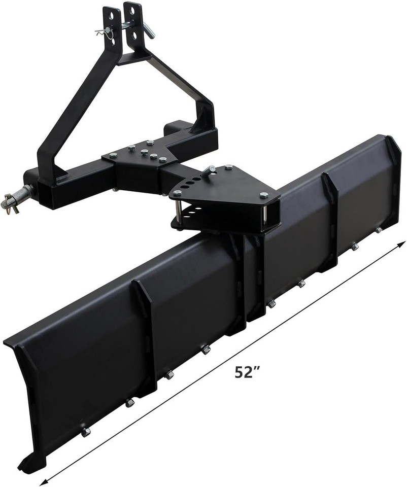52" Width 3 Point Rear Grading Blade for CAT 0 & CAT 1 Tractor, Heavy ...