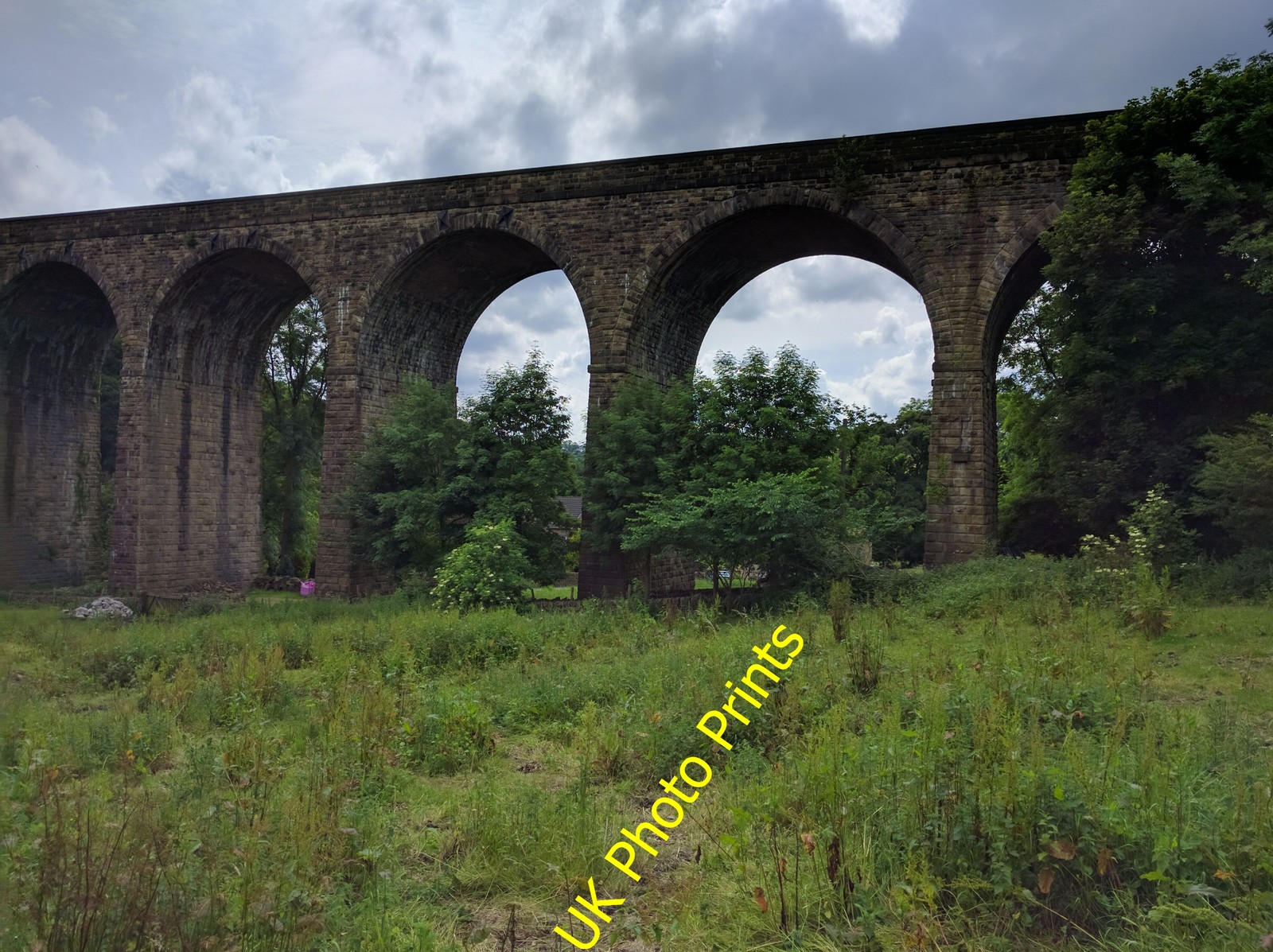 Photo 12x8 Viaduct at Chinley Chapel Milton An in-camera HDR image made ...