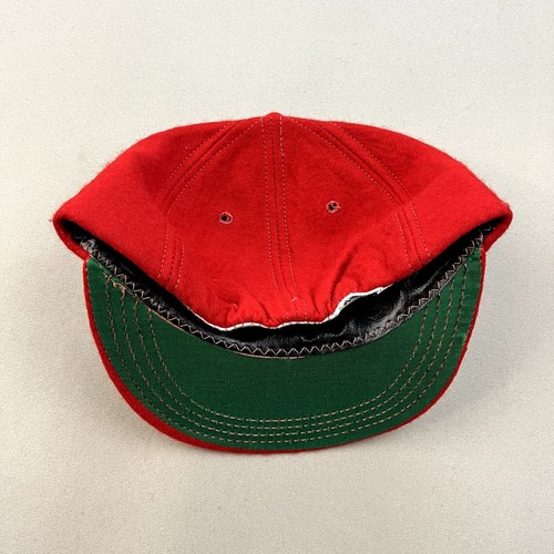 Vintage Wilson Baseball Hat Cap Fitted 7 Red Wool Major League Made in ...