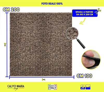 Moquette al metro Marrone Brown Casa Pavimento Tessile Corsia Multiuso ...