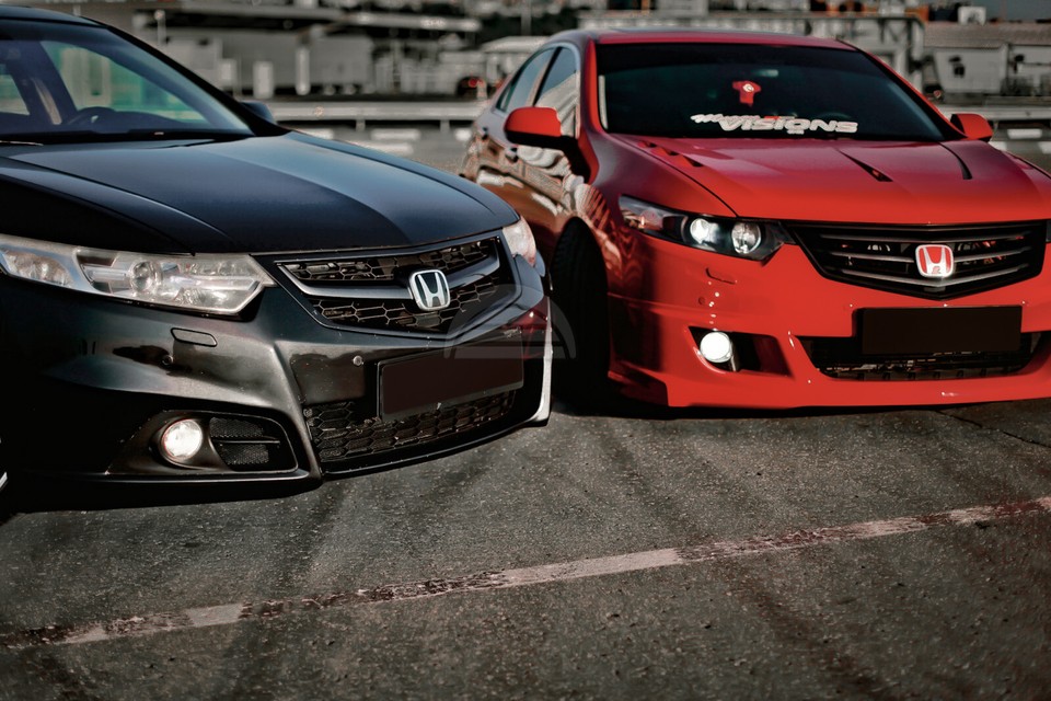 Modulo style front bumper for Acura TSX Honda Accord 8 CU2 / CW 2008 ...