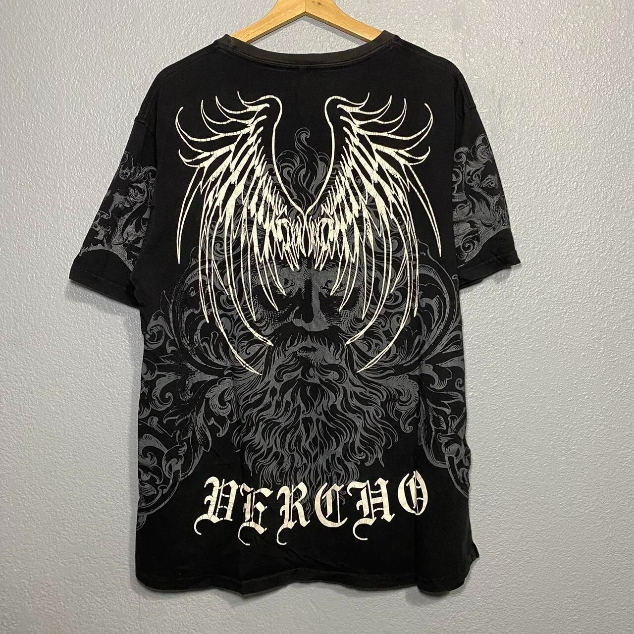 Y2K Goth Emo Affliction Style Wings Skull Dragon Opiu… - Gem