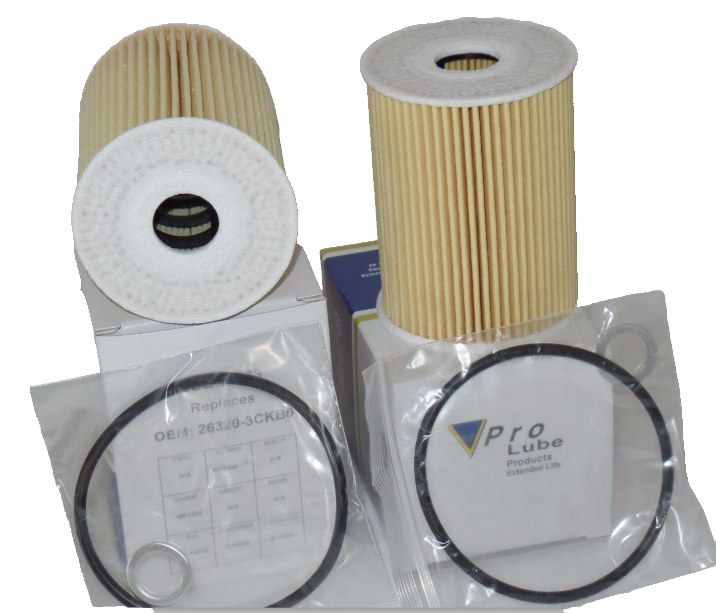 1 x Oil Filter Made In Korea Fits:OEM# 26320-3CKB0 Genesis Hyundai Kia ...