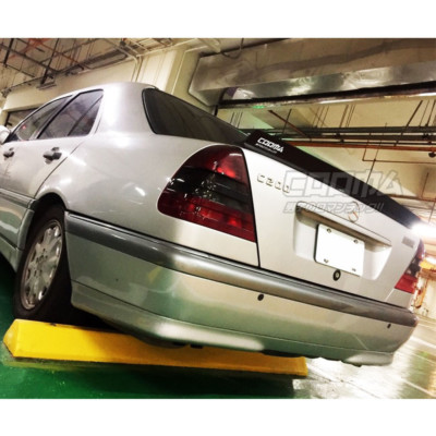 UNPAINTED PUF For Mercedes BENZ W202 sedan L Look Rear Trunk spoiler ...