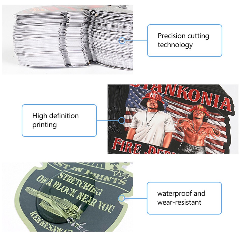 50/100/200/500 Custom Die Cut Gold Metallic Vinyl Stickers Personalized ...