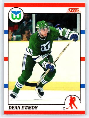 1990 Score American #259 Dean Evason Hockey Hartford Whalers | eBay