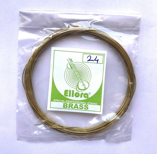 Brass String Coil Gauge 24, 0.56 mm, 0.022 inch For Sitar Sarod Israj ...