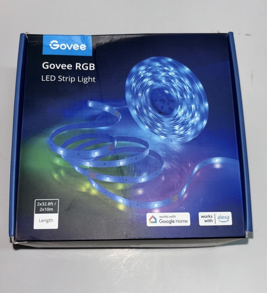 Govee RGB LED Strip Lights, Bluetooth RGB LED Lights w App Control Lot ...