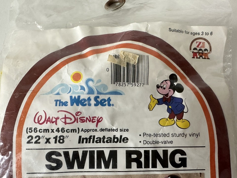 Vintage 1984 Intex The Wet Set Disney Yellow Donald Duck Pool ...
