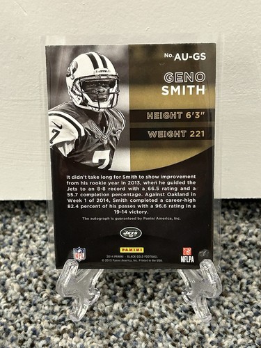 2014 Panini Black Gold AUTOGRAPH Geno Smith 22/25 #AU-GS New York Jets ...