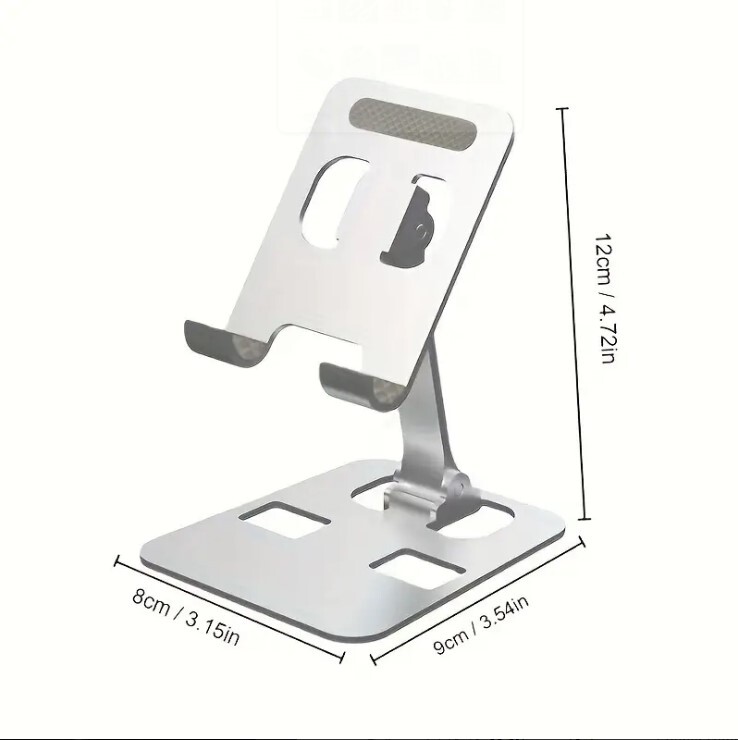 Universal Metal Desk Tabletop Phone iPad Tablet Stand Holder Foldable ...