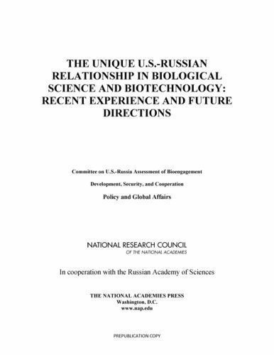 Unique U. S. -Russian Relationship in Biological Science and ...