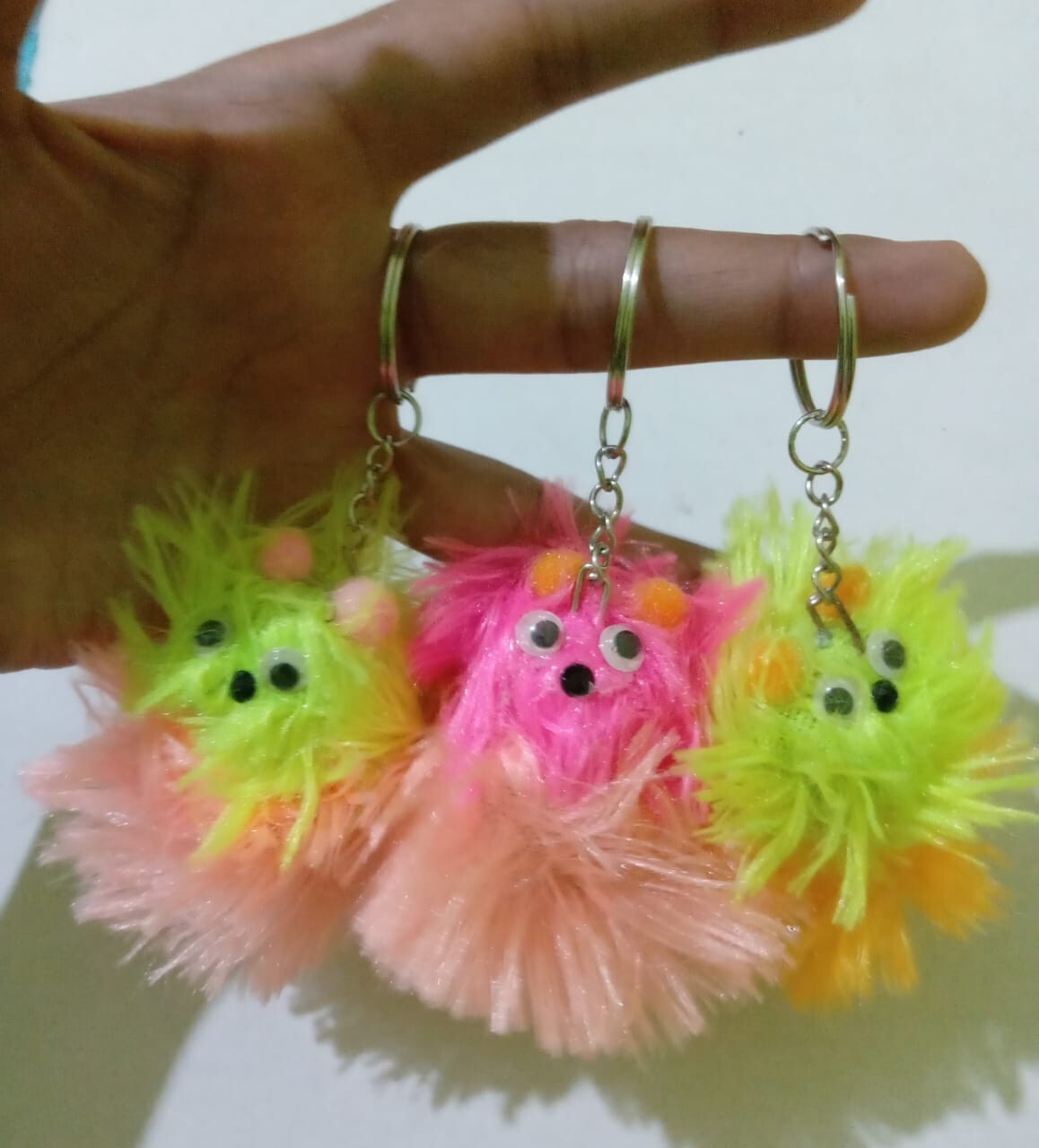 beautiful wool key tags new assorted colored free shipping 10 key ...