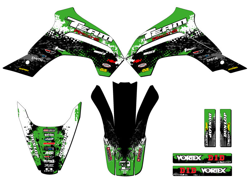 2019-2020 KAWASAKI KLX 140 & 140L GRAPHICS DECALS DECO STICKERS KLX140 ...