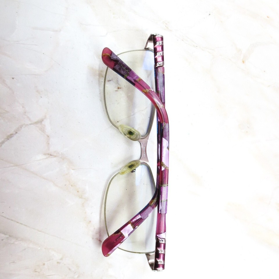 Liz Claiborne Eyeglasses Frame L615 0DA4 Women Purple Half Rim Cat Eye ...