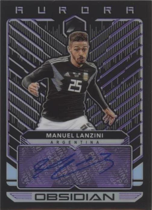 2019-20 Panini Obsidian - Aurora Autographs Manuel Lanzini #AU-MLA ...