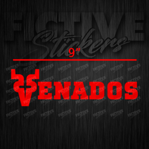 Venados de Mazatlan New Logo Sticker Decal 9" Red | eBay