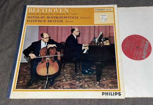 BOLD PHILIPS 839 603 LY Rostropovich cello, Richter piano: Beethoven. NEAR MINT | eBay