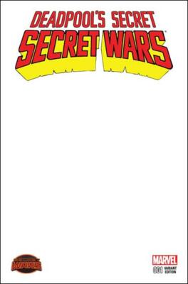 Blank DEADPOOL's SECRET WARS #1 convention sketch variant FAST SHIP ...