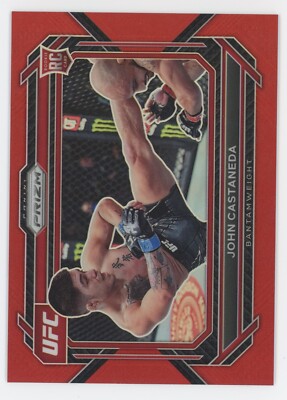2023 Panini Prizm UFC Red John Castaneda Rookie /199 #64 | eBay