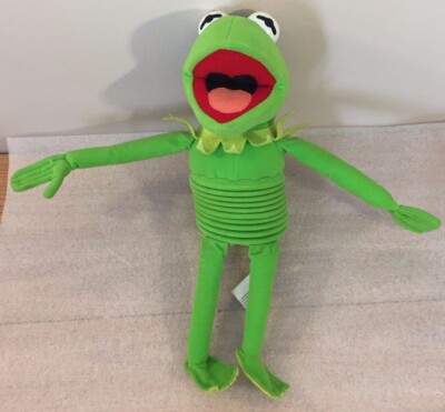 Sesame Street KERMIT the Frog Slinky plush Toy Nanco 13" w/suction cup ...