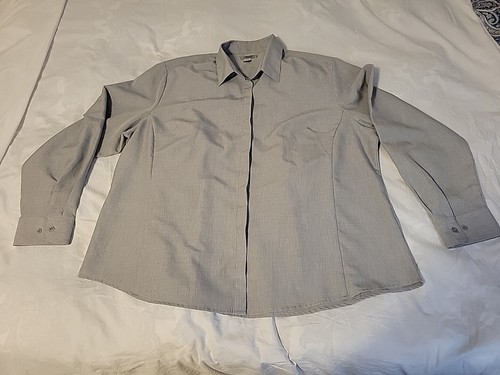 Edwards Tuff Tested Hospitality Shirt Womens 2XL Gray Scotchguard ...