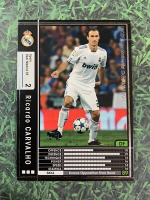 Panini WCCF 2010-11 Ricardo Carvalho Real Madrid Football Soccer card ...
