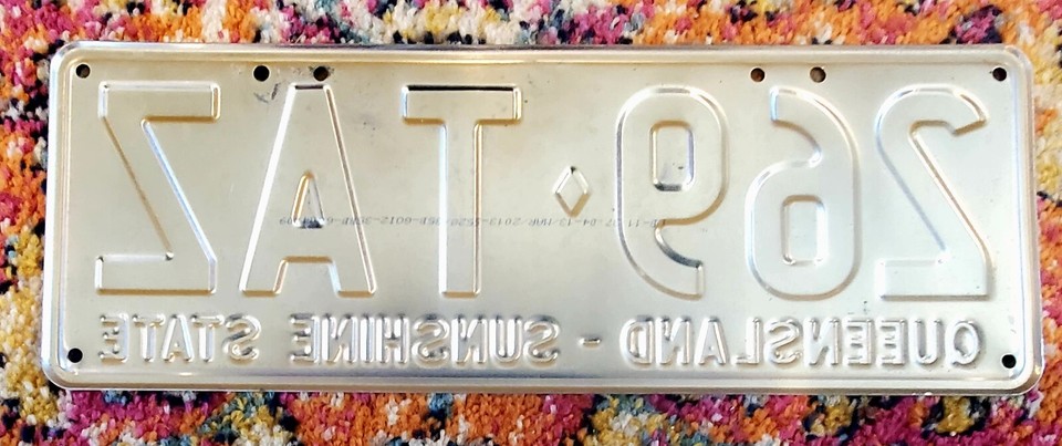 Vintage - 1980s Australia Queensland License Plate # 2 69 TAZ ...