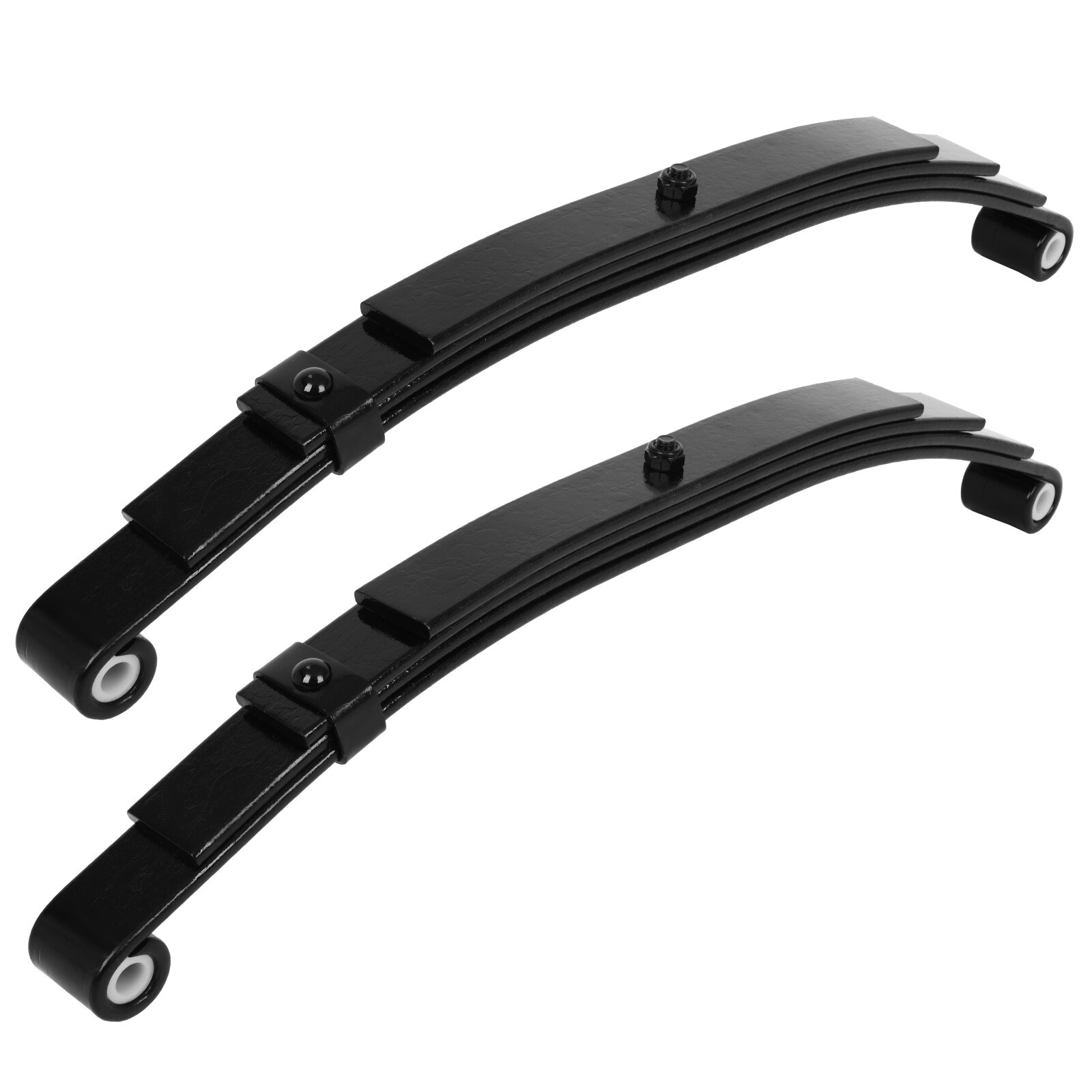 2Pcs 4 Leaf 25-1/4" Double Eyes Utility Trailer Leaf Spring Kit 3500lb ...