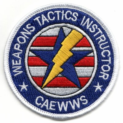 NAVY WTI-CAEWWS BULLET BLUE STAR LIGHTNING AEW WEAPONS EMBROIDERED ...