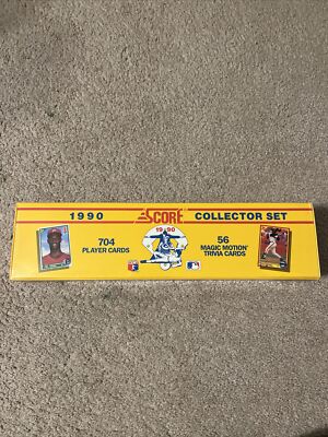 1990 Score MLB Baseball Collector Set - 704 Cards 56 Trivia Cards ...