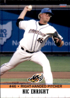 2021 Akron RubberDucks Choice #29 Nic Enright Henrico Virginia VA ...