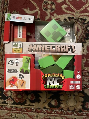 Minecraft Exploding RC Creeper with Lights & Sounds with 10 Explosion ...