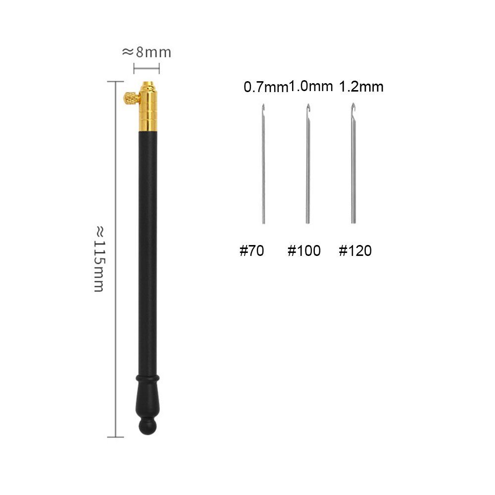 DIY Knitting Adjustable Embroidery Stitch Punch Needle Tool Poke Needle ...
