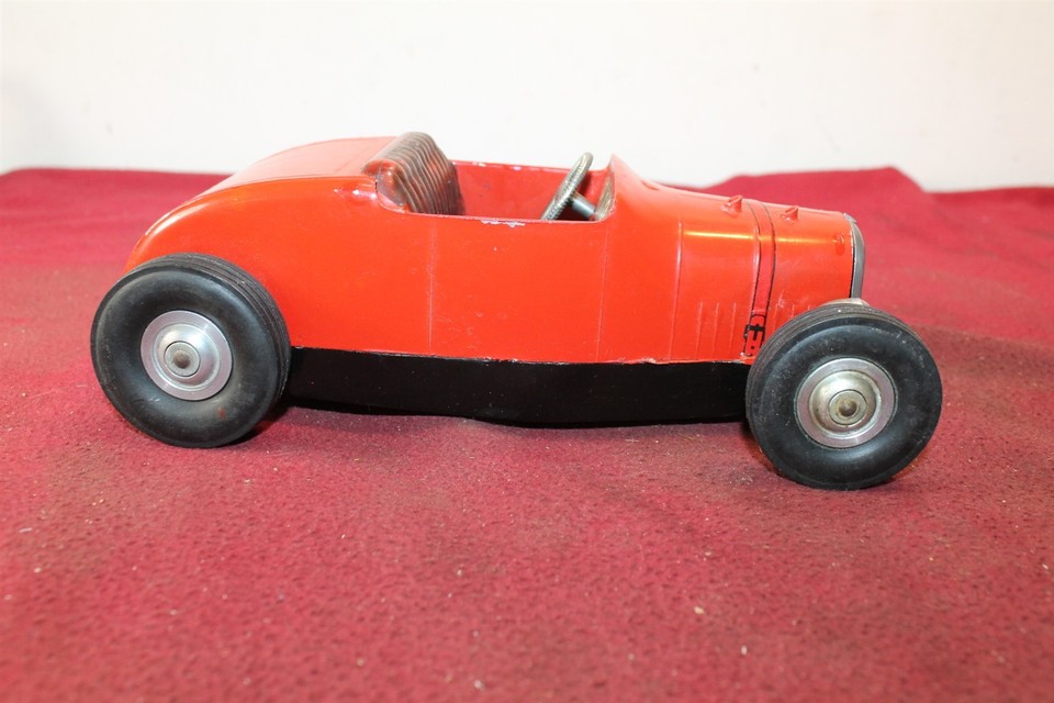 VINTAGE ALL AMERICAN HOT ROD MODEL TETHER CAR NEW RED /BLACK RARE | eBay