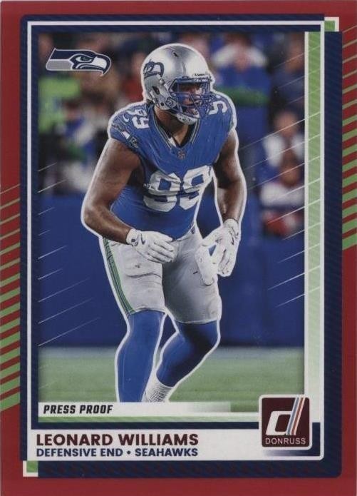 2025 Panini Donruss - Leonard Williams #136 Press Proof Red for sale ...