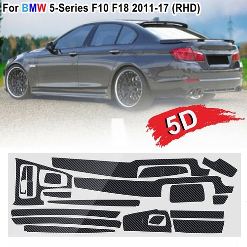 For 5 Series F10 F18 Interior Sticker Glossy Interior Matte Carbon ...