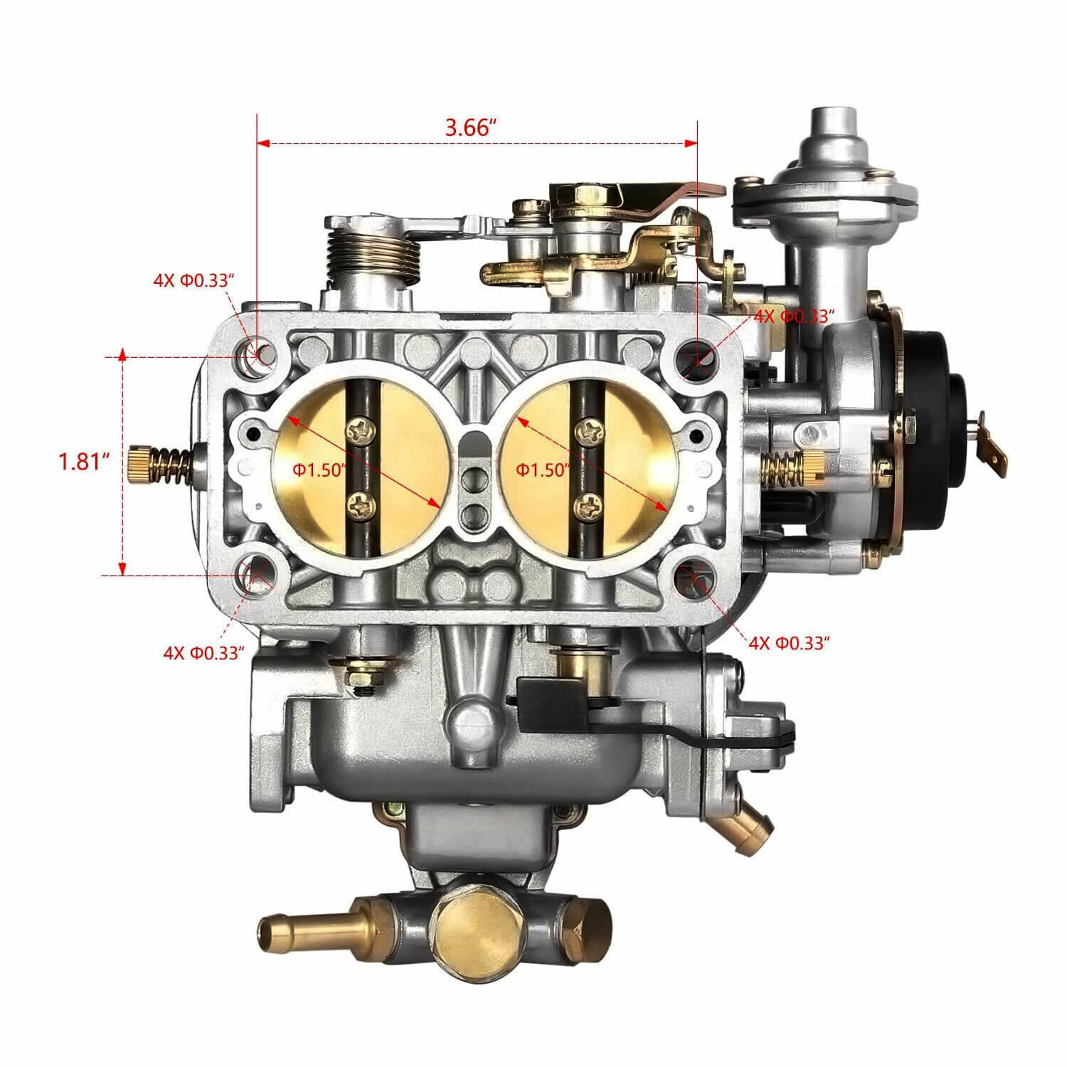 New 2 Barrel Carburetor For Weber 38/38 Fiat Renault Ford VW Toyota ...
