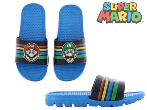 Super Mario Sliders Mario Brothers Pool Slides Beach Flip Flops Luigi ...