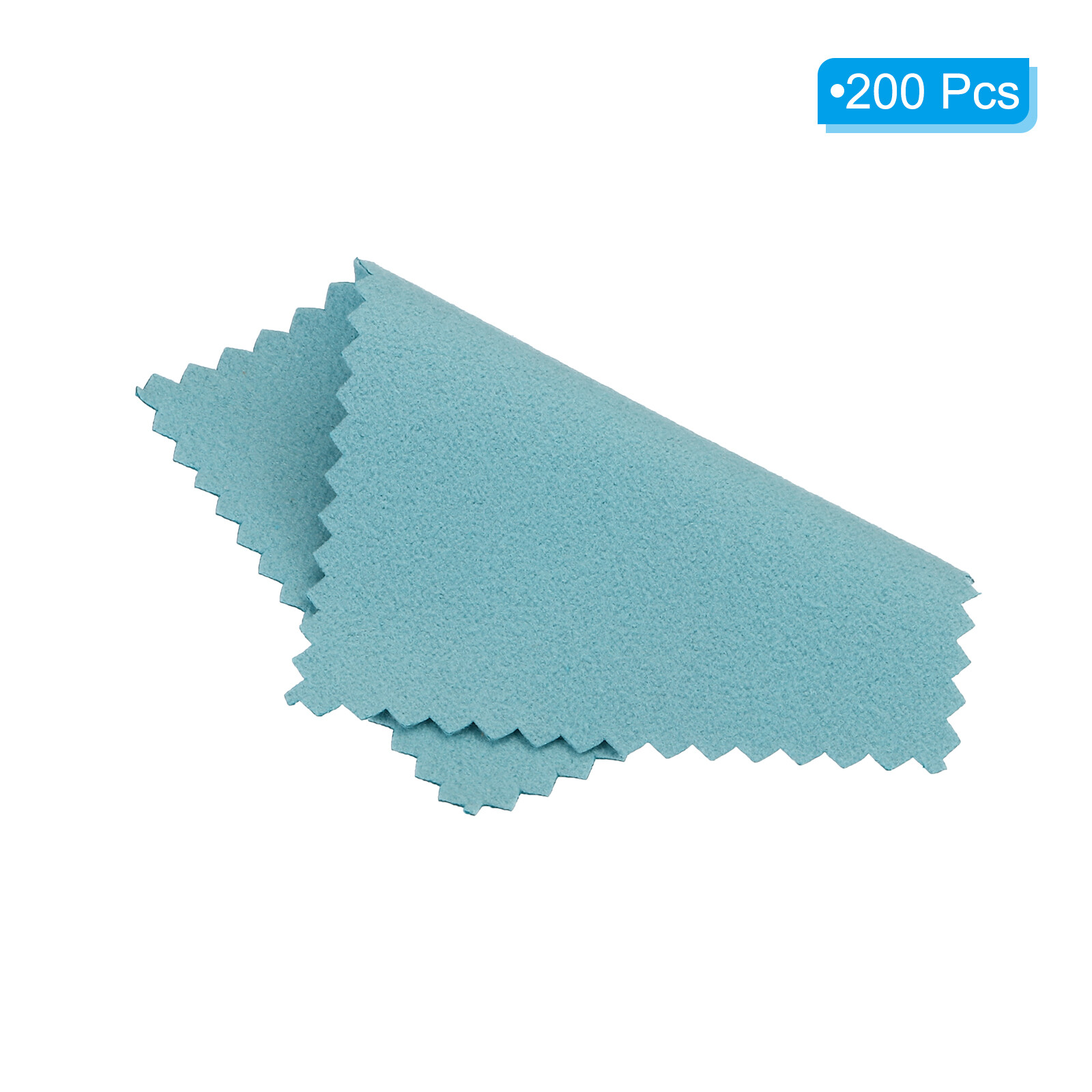 3.15x2.36" Jewelry Cleaning Cloth, 200Pcs Microfiber Polishing Cloth ...