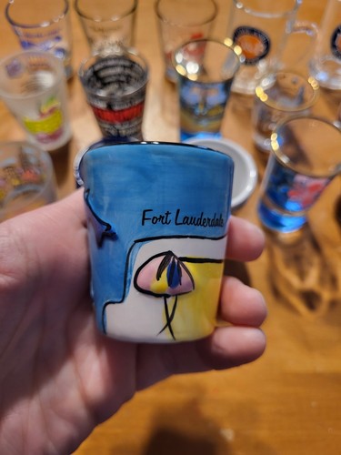 Fort Lauderdale Florida Beach Themed Water PCF Souvenir Colorful Shot ...