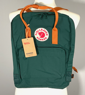 Fjallraven Kanken Arctic Green/Spicy Orange Backpack NWT | eBay