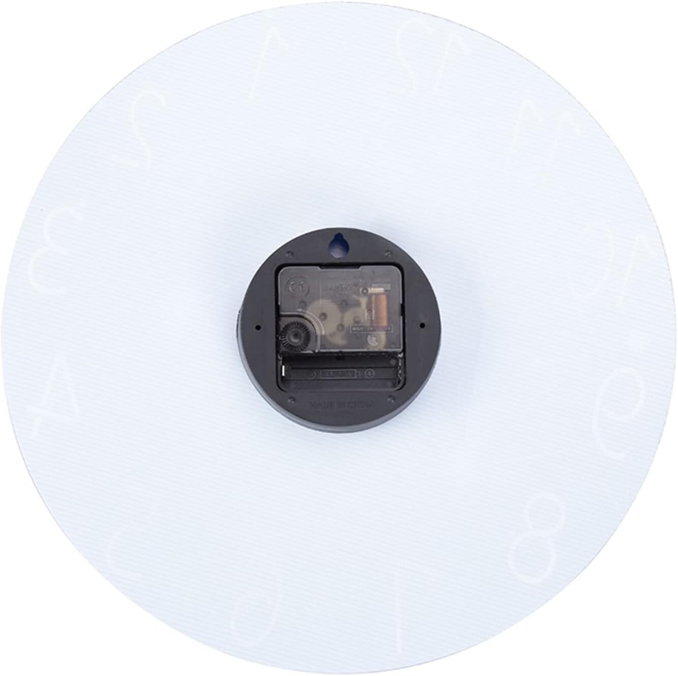 30cm Large Glass Quartz Wall Clock - Non-Ticking Silent Battery ...