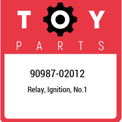 90987-02012 Toyota Relay, ignition, no.1 9098702012, New Genuine OEM ...