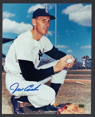 Jim Coates Autographed 8x10 Photo 1961 Yankees CAS Authentic | eBay ...