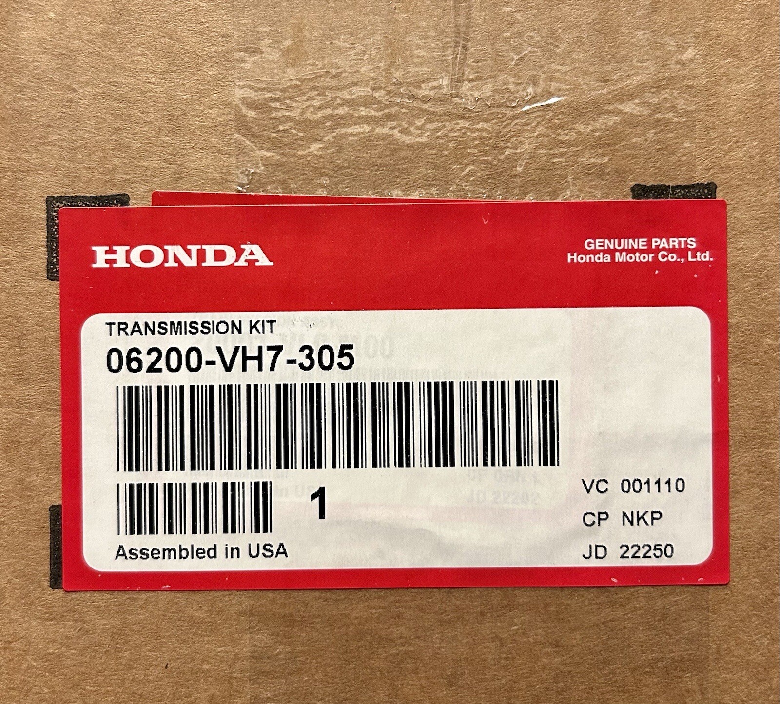 HONDA Transmission Kit HRR216(K3-K5) HRX217(K1-K2) 06200-VH7-305 ...