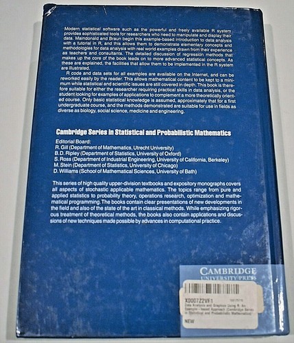 Data Analysis and Graphics Using R: An Example-Based Approach, Free Shipping! 9780521813365| eBay