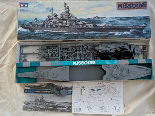 Tamiya USS Missouri BB-63 Battleship 1/350 Scale Model Kit Japan 10% ...